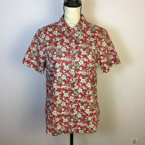 reyn spooner | Tops | New Reyn Spooner Button Down Shirt M Womans Red ...